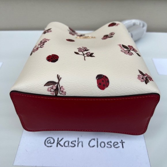 Coach | Bags | Coach Mini Town Bucket Bag With Ladybug Floral Print ...